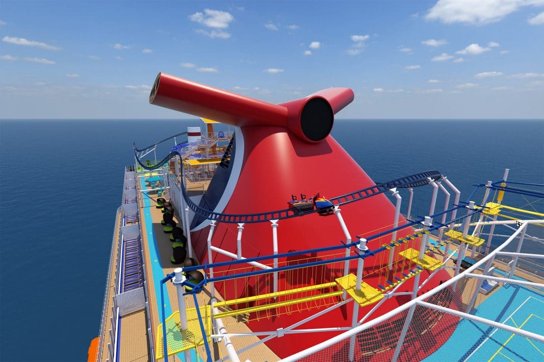 Sneak Peek Video of the First Roller Coaster on a Cruise Ship