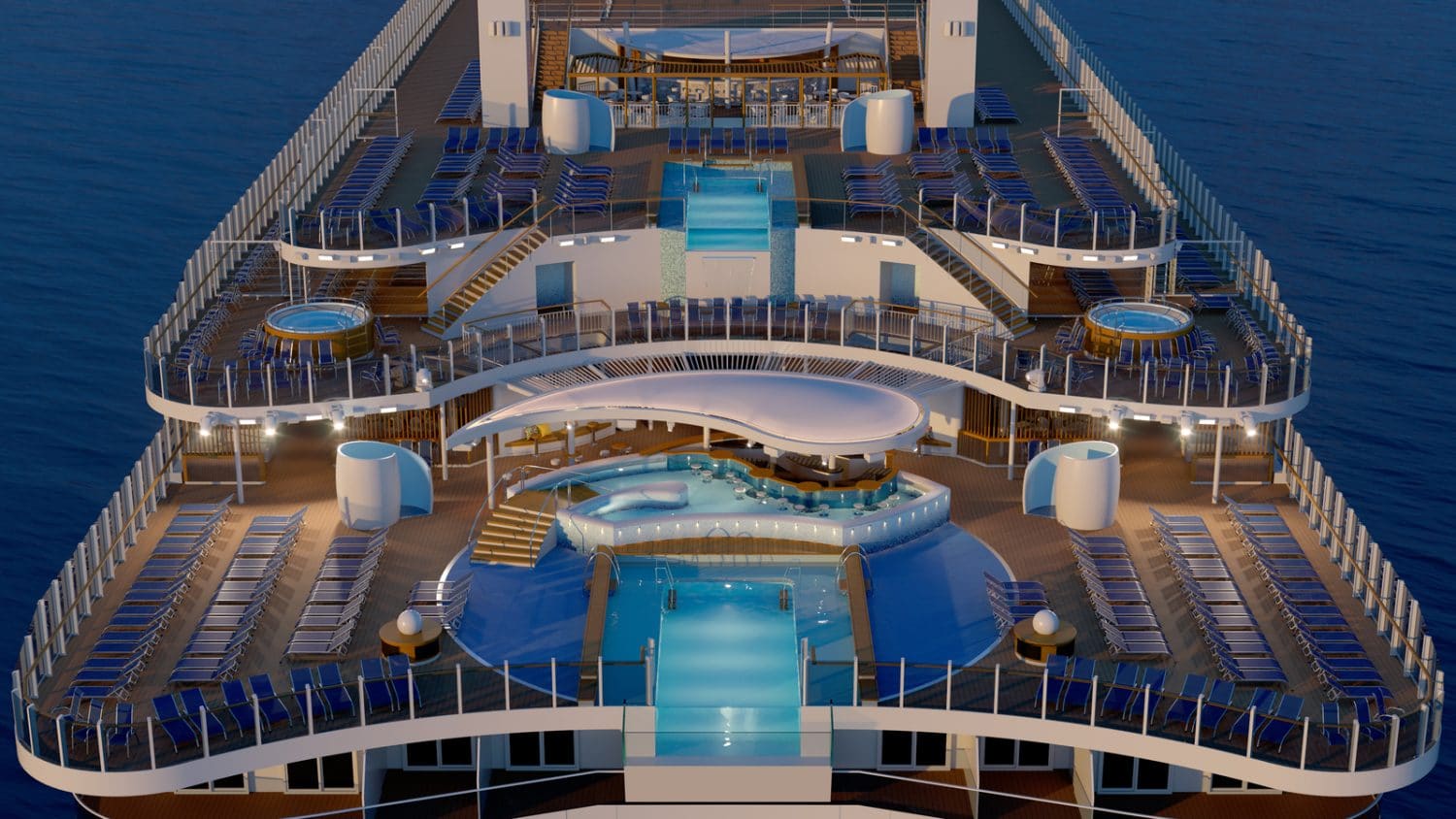 New Cruise Ship Will Have a Swim-Up Bar, Infinity Pool, and Retractable ...