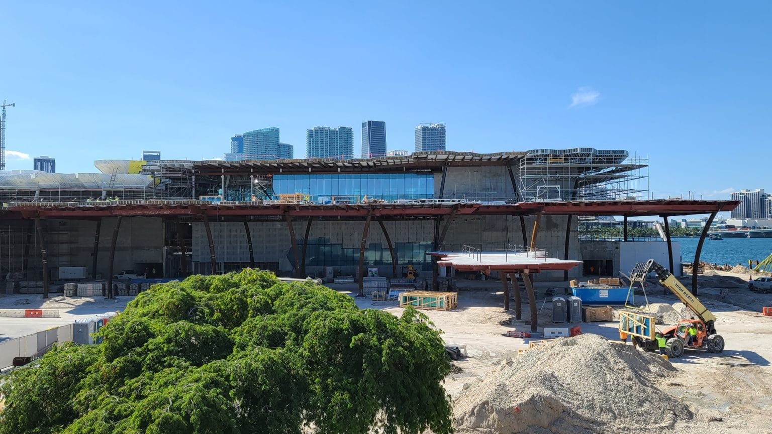 Photo Construction Update on New Cruise Terminals at PortMiami
