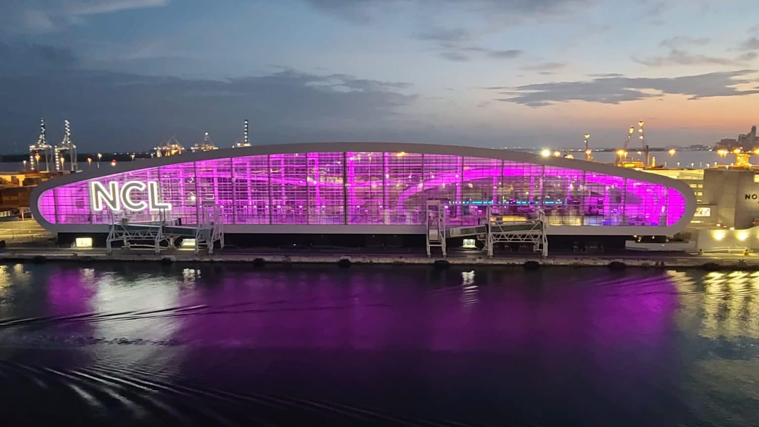 Photo Construction Update on New Cruise Terminals at PortMiami