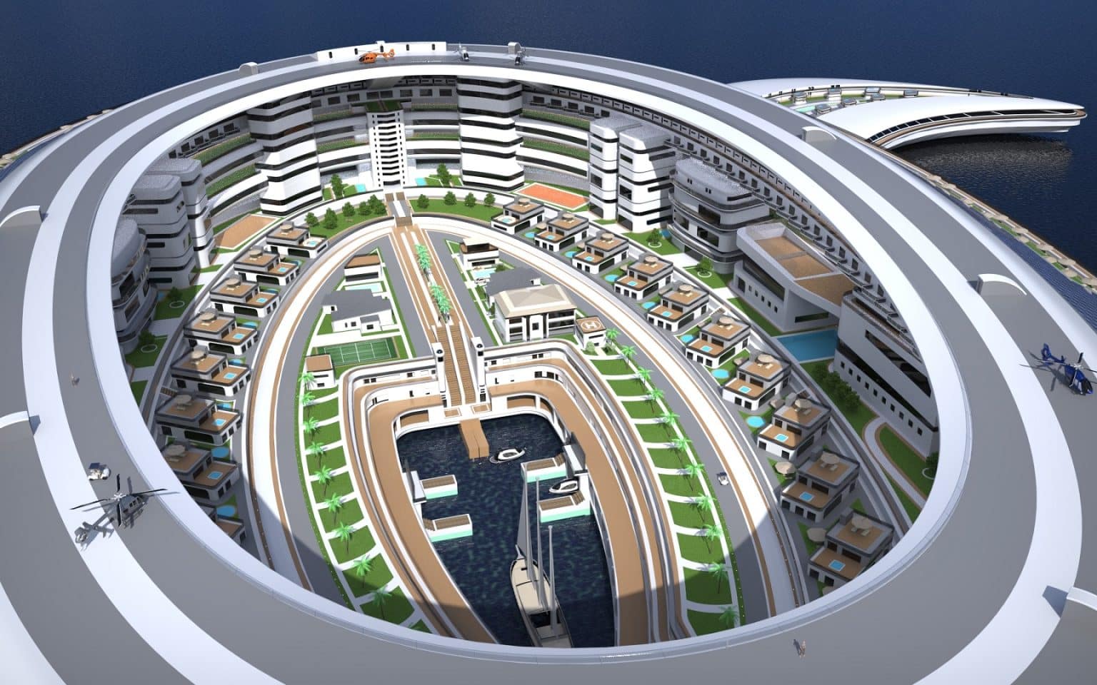 Concept for a 60,000 Passenger Cruise Ship Is Shaped Like a Turtle