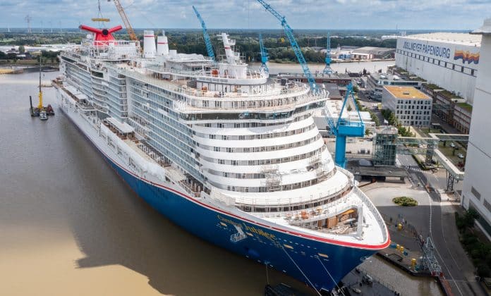 Carnival Jubilee Receives the Cruise Line's Iconic Funnel