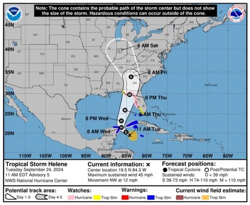 Cruise Lines Change Cruises Due to Hurricane Helene