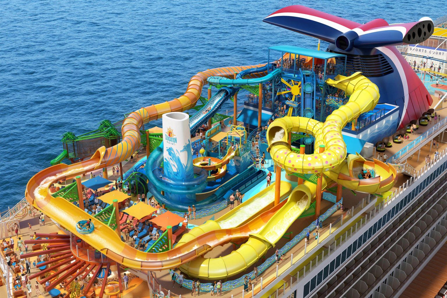 Carnival Festivale Will Have 6 Waterslides in WaterWorks Ultra