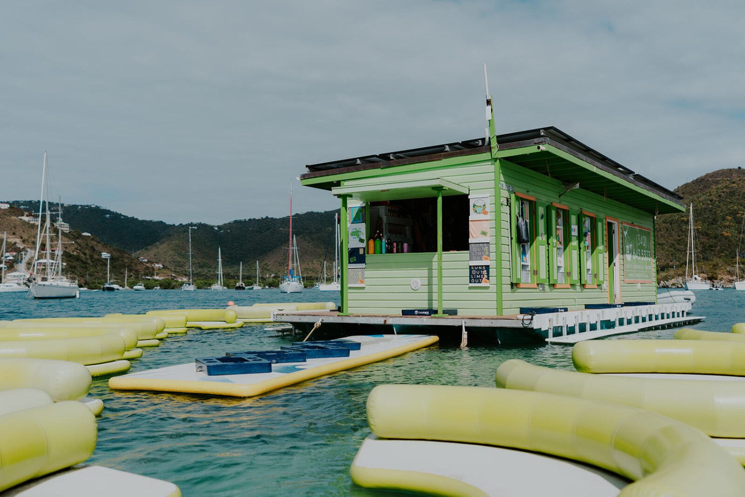 Floating Taco Bar Opening at Cruise Port in the Caribbean