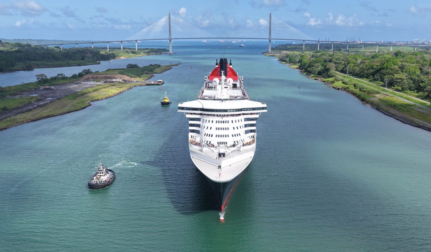 World's Only Ocean Liner Passes Through Panama Canal for the First Time